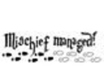 Mischief Managed Stencil - Etsy