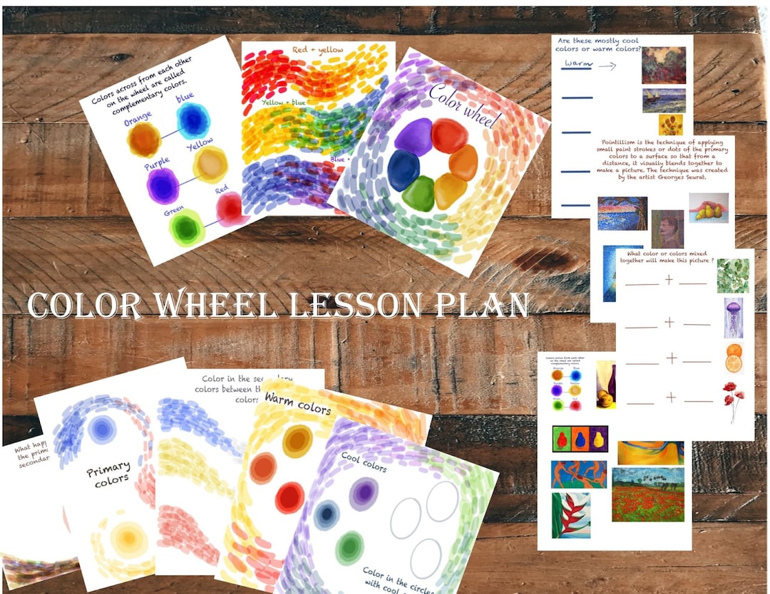 Color Wheel Lesson Plan Waldorf Montessori Homeschool Digital Instant ...