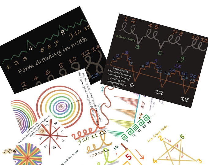 Waldorf Form Drawing and Math Steiner Homeschool Times Tables - Etsy