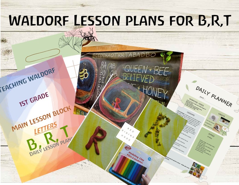 Waldorf Letter Alphabet Lesson Plan B,R, and T Steiner Homeschool ...