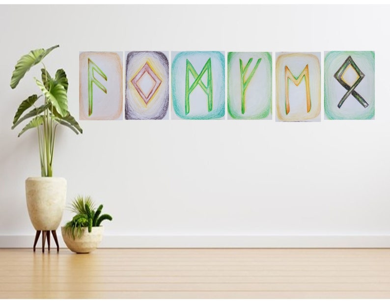 Viking Runes Letters for Waldorf and Homeschool Lessons Norse Mythology ...