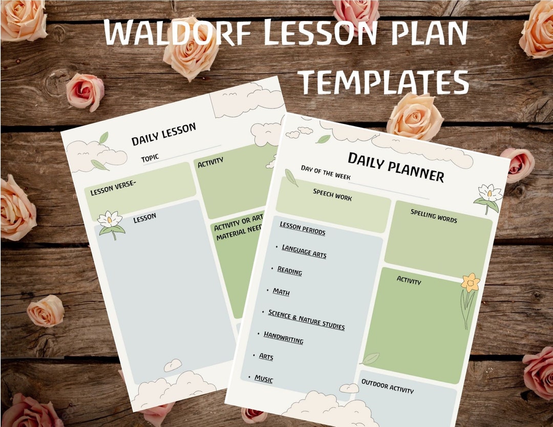 Waldorf Lesson Plan Digital Download Planner School Homeschool Steiner ...