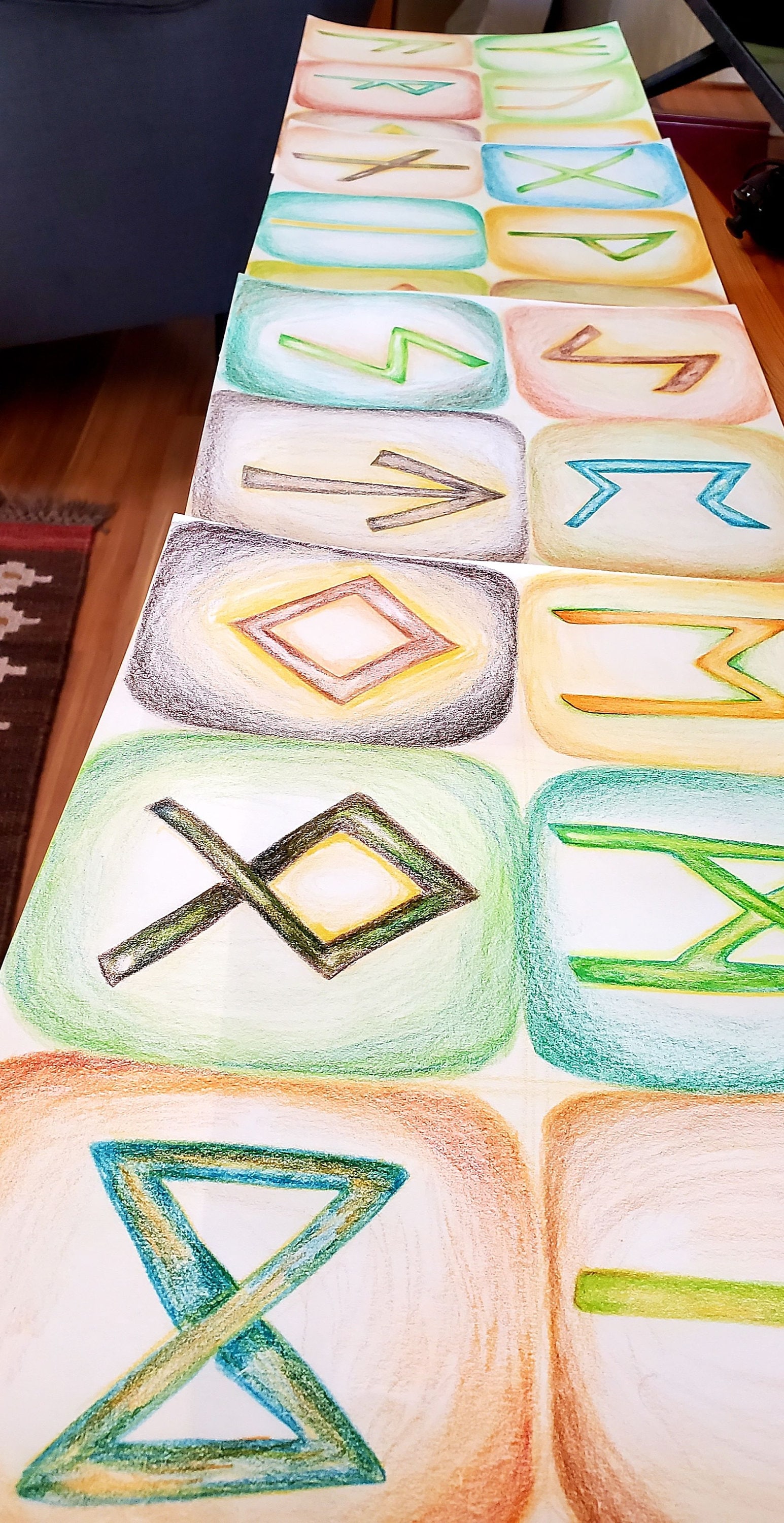 Viking Runes Letters for Waldorf and Homeschool Lessons Norse Mythology ...