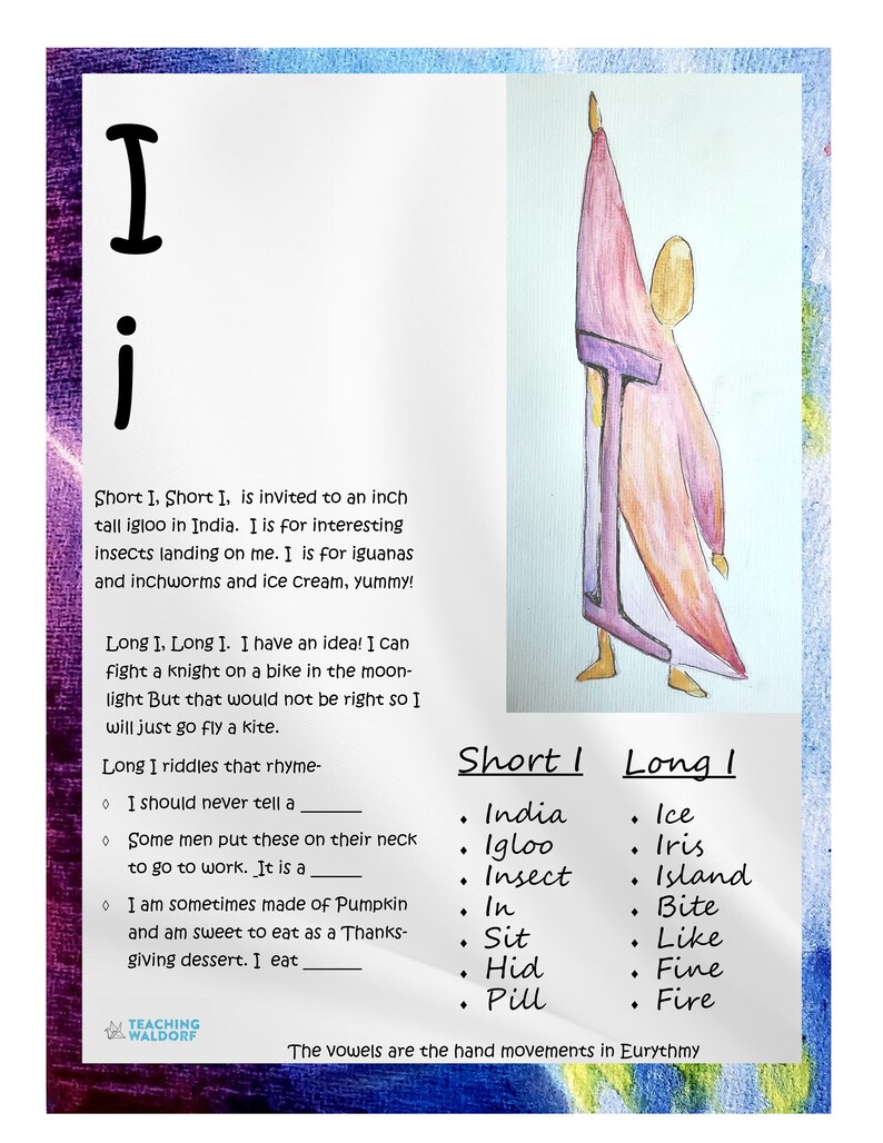 26 Waldorf Fairy Tale Alphabet Letters, Songs, Poems, Story, Printable ...