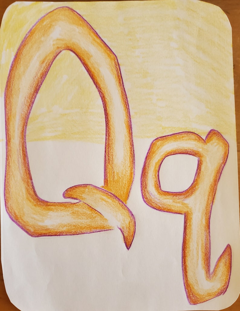 Waldorf Alphabet Upper and Lower Case Cards Classroom Decor Steiner ...