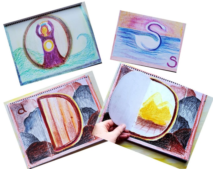 Waldorf Alphabet Cards - Etsy