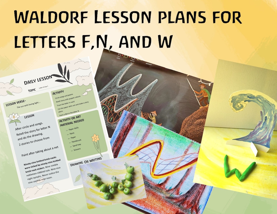 Waldorf Letter Lesson Plan for Letters F N and W Steiner - Etsy