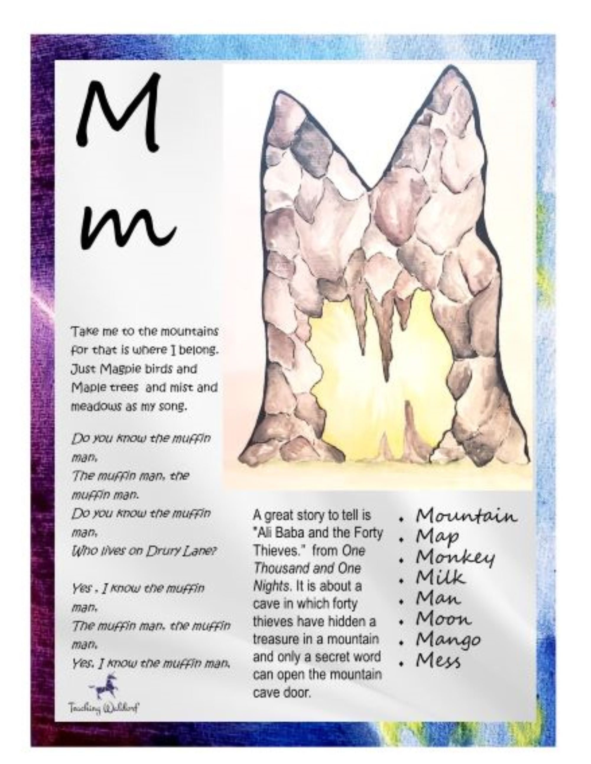 26 Waldorf Fairy Tale Alphabet Letters, Songs, Poems, Story, Printable ...