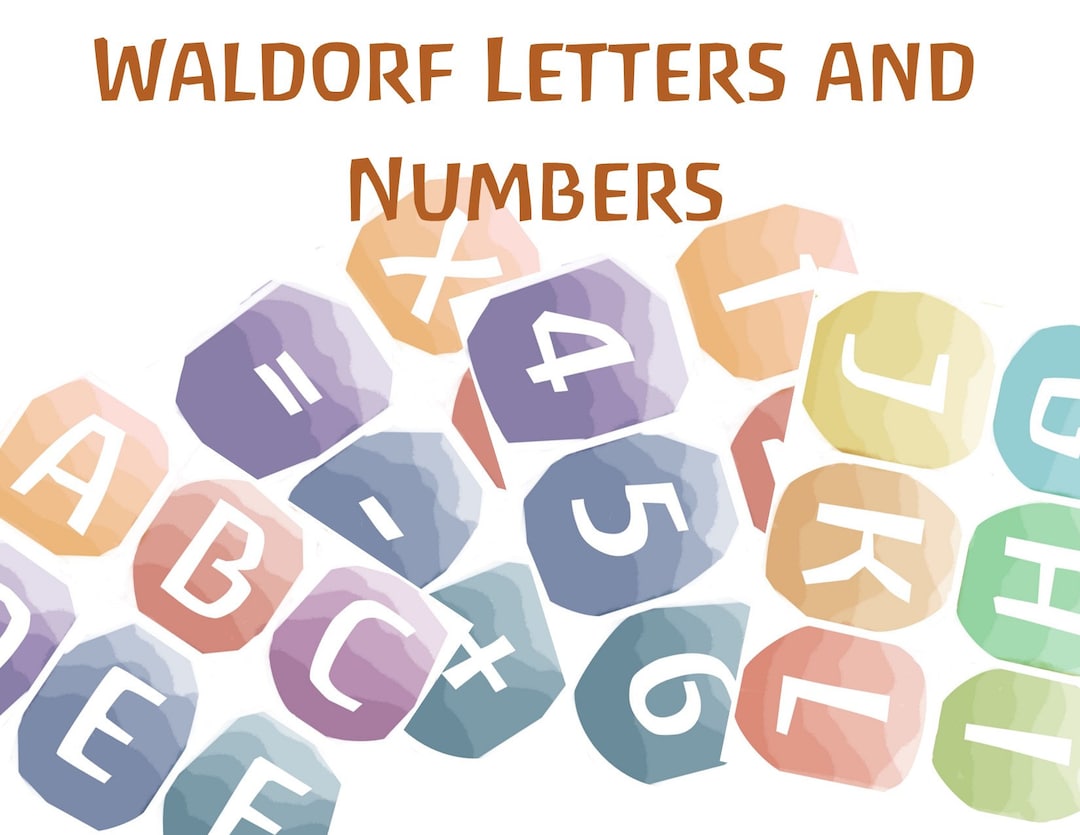 Waldorf Alphabet and Numbers Steiner Montessori Homeschool Download ...
