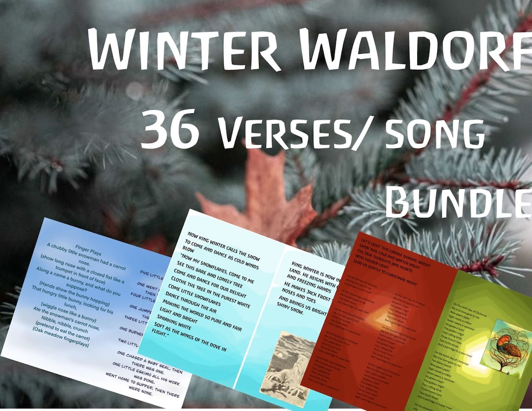 Digital Waldorf Winter Verse Bundle Circle Time Songs Seasonal ...