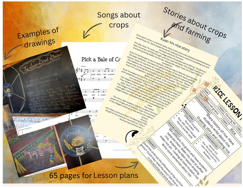 Waldorf 3rd Grade Farming Lesson Plan, Homeschool Curriculum (digital ...