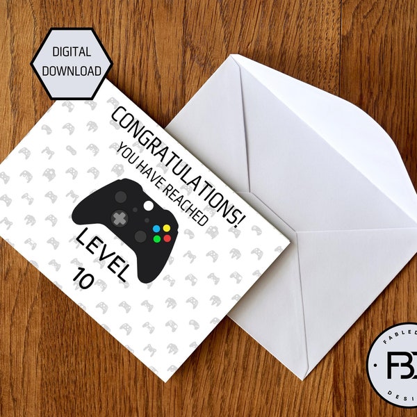 Xbox Birthday Card - Etsy