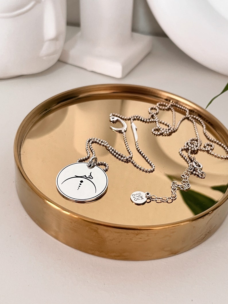 Round Vav Elif and the Void Symbol Trilogy Silver Handmade - Etsy