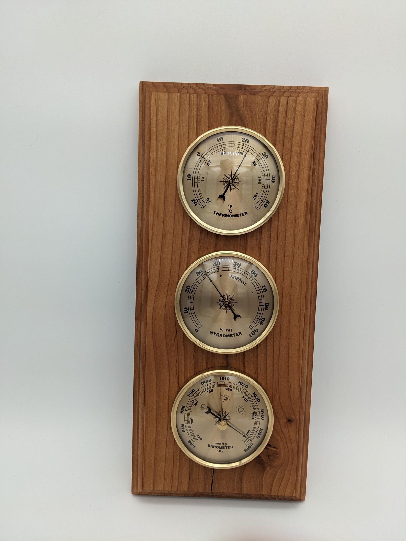 Horizontal Decorative Wall-hanging Weather Station--thermometer ...
