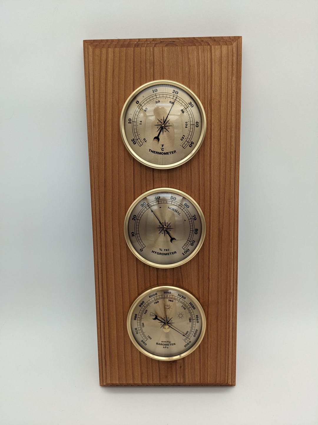 Horizontal Decorative Wall-hanging Weather Station--thermometer ...