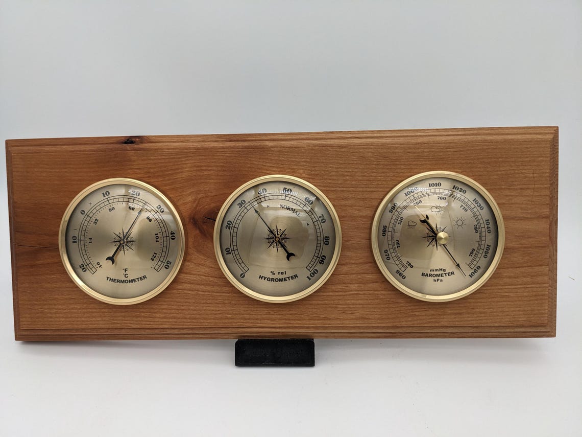 Horizontal Decorative Wall-hanging Weather Station--thermometer ...