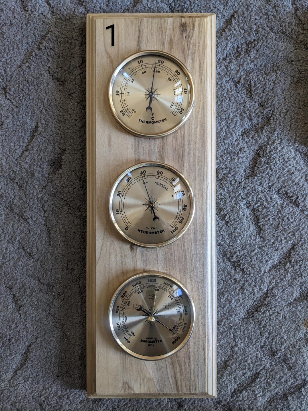 Decorative Wall-hanging Weather Station--thermometer, Hygrometer, and ...