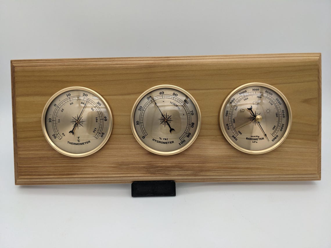 Horizontal Decorative Wall-hanging Weather Station--thermometer ...