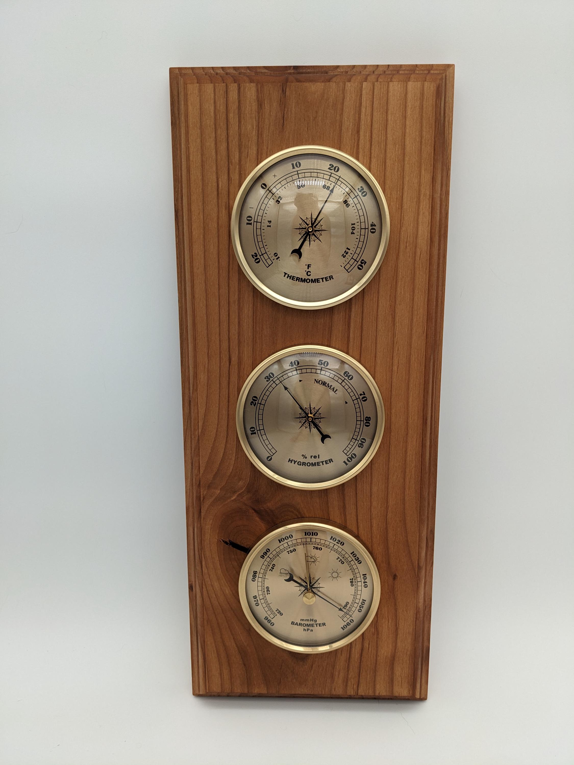 Horizontal Decorative Wall-hanging Weather Station--thermometer ...