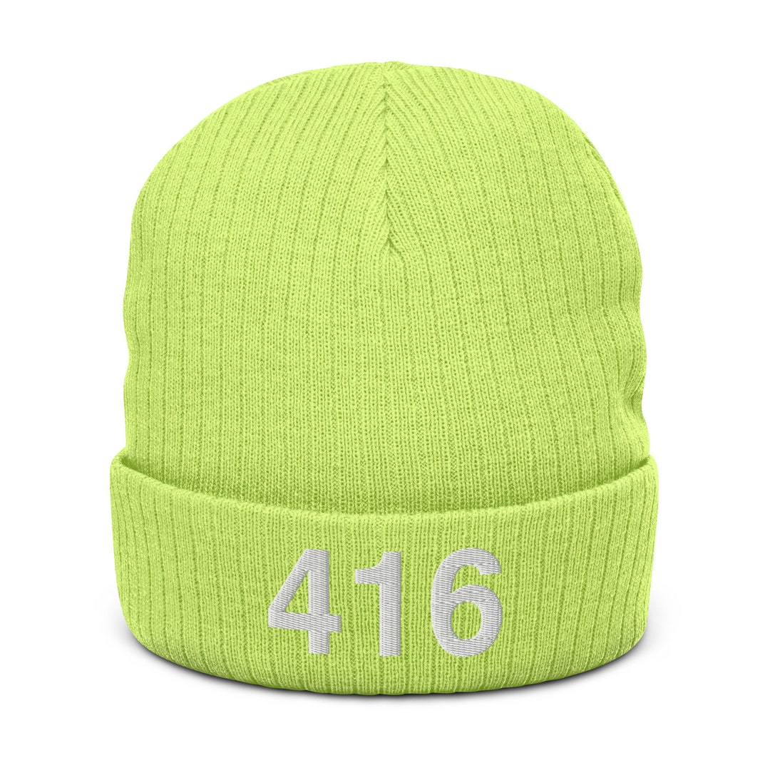 416 Toronto Area Code Recycled Cuffed Beanie - Etsy