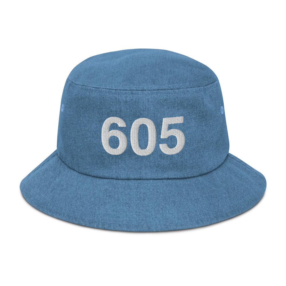 605 South Dakota Area Code Denim Bucket Hat - Etsy