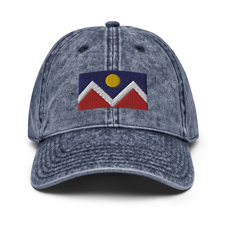 Denver Colorado Flag Faded Dad Hat - Etsy