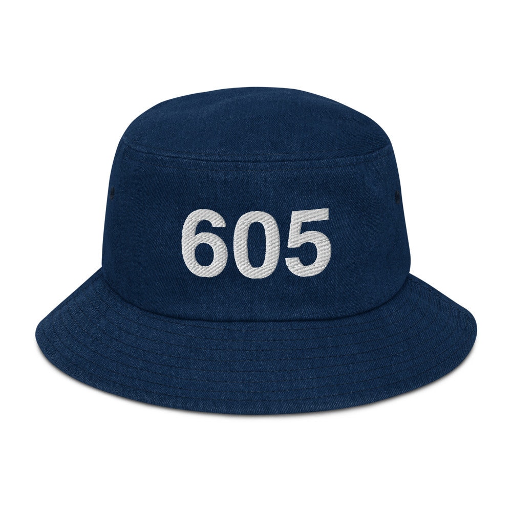 605 South Dakota Area Code Denim Bucket Hat - Etsy