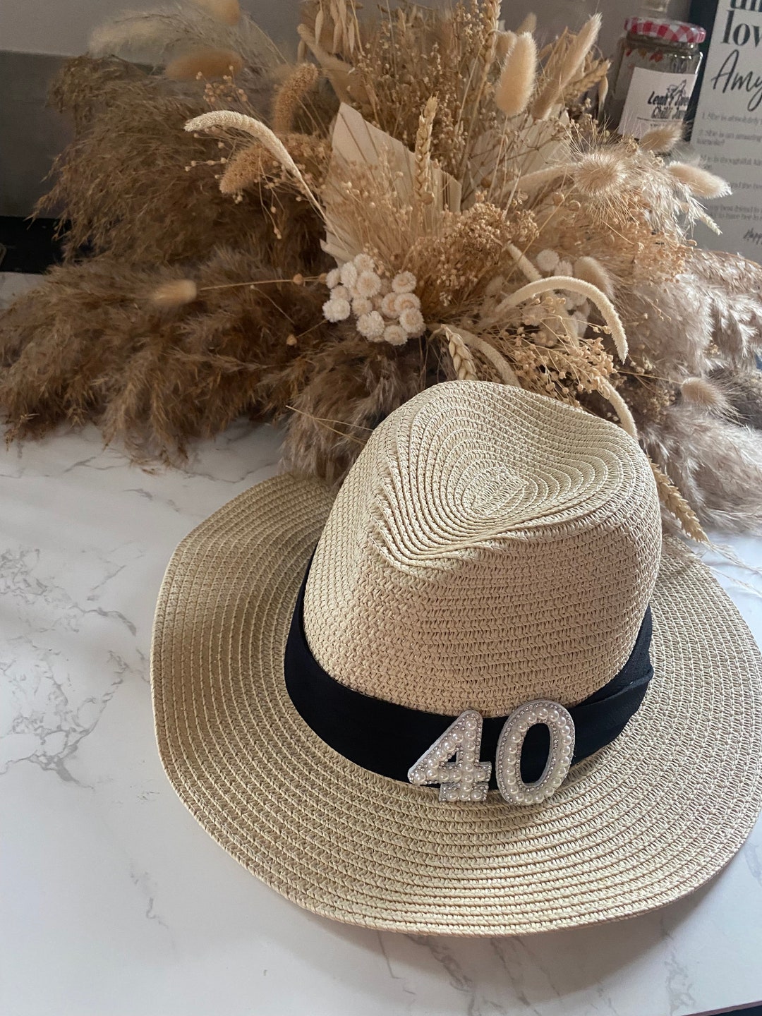 40th Birthday Hat , Fedora Hat, Birthday Hat, Birthday Accessories ...
