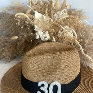 40th Birthday Fedora Hat: Party Accessory for Celebration, Straw Hat - Etsy