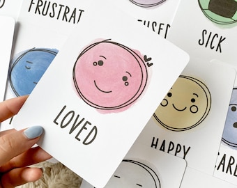 27 Colour Emotion Flashcards, Autism, Feelings Card, Kids Mental Health ...