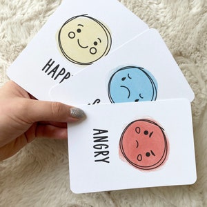 12 Colour Emotion Flashcards, Feelings, Feelings Card, Kids Mental ...