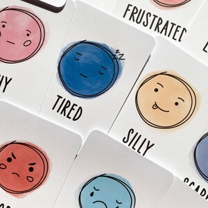 12 Colour Emotion Flashcards, Feelings, Feelings Card, Kids Mental ...