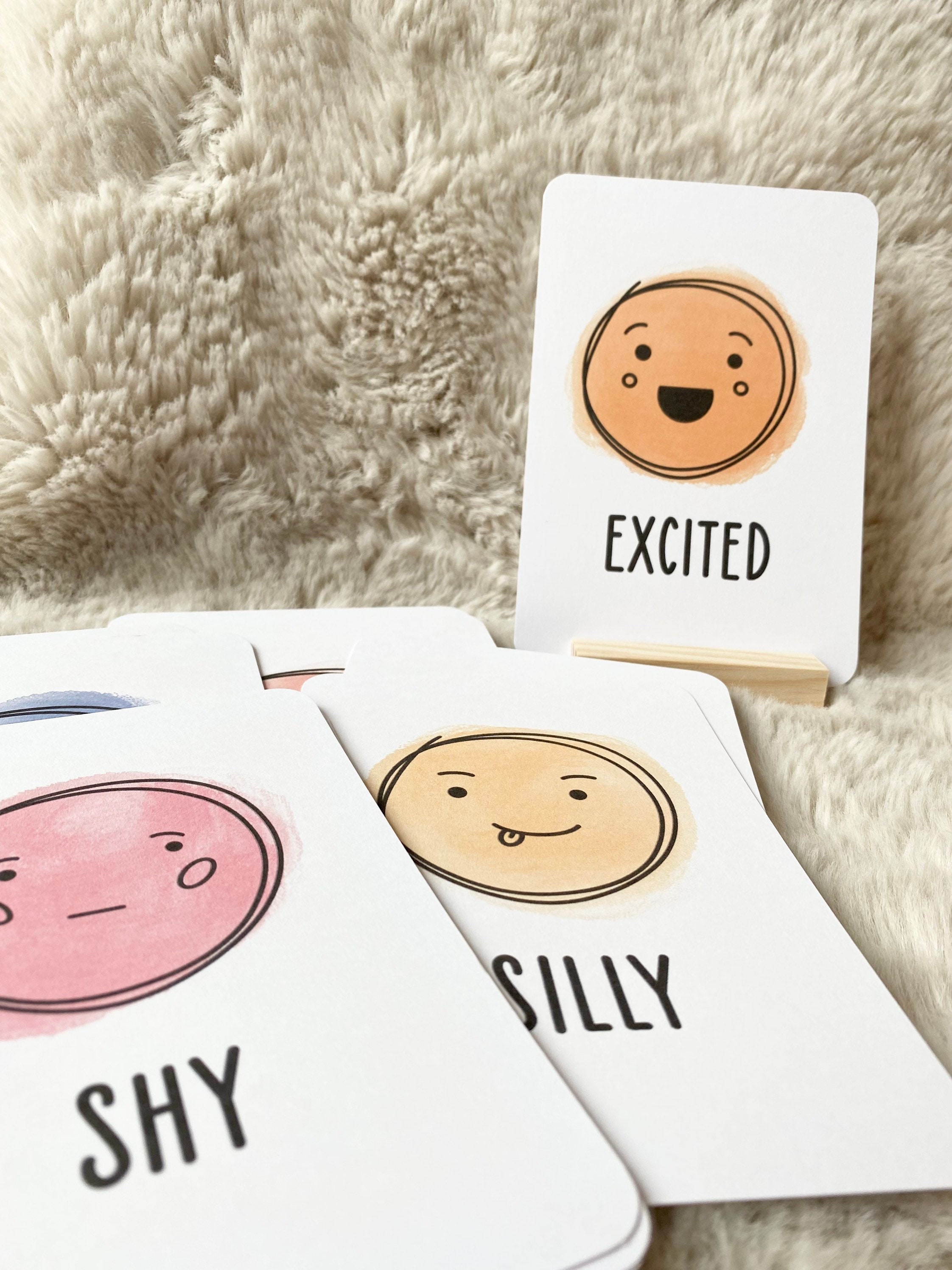 12 Colour Emotion Flashcards, Feelings, Feelings Card, Kids Mental ...