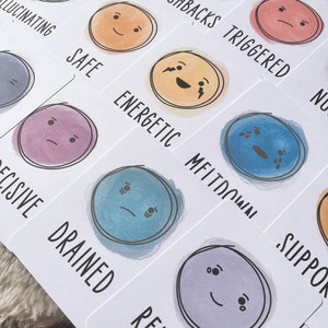 27 Colour Emotion Flashcards, Autism, Feelings Card, Kids Mental Health ...