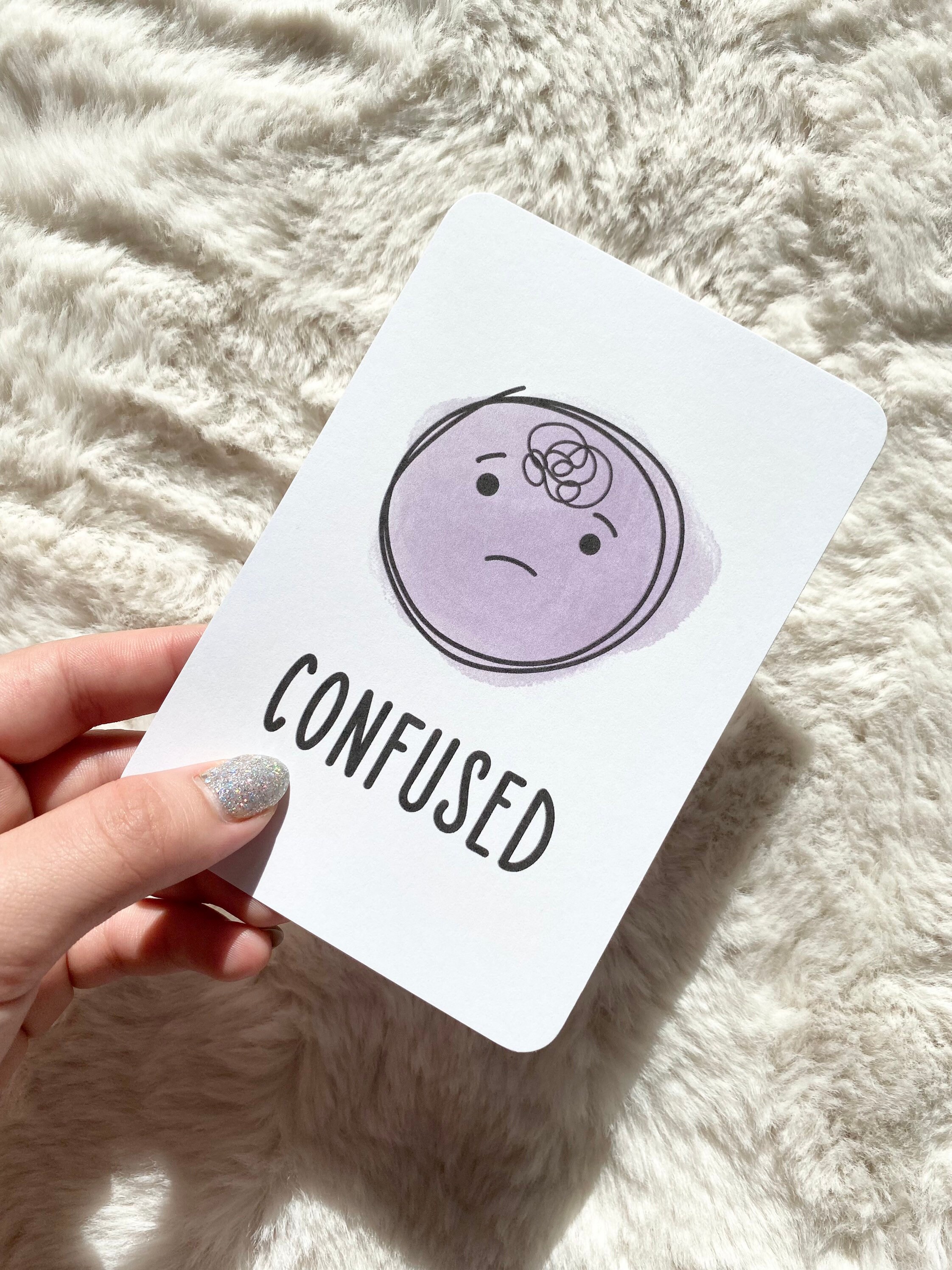 12 Colour Emotion Flashcards Feelings Feelings Card Kids - Etsy UK