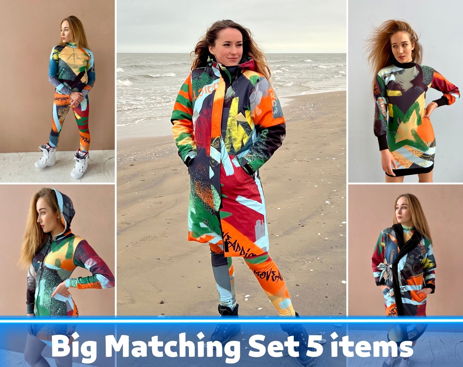 SET: Big Set of 5 Items, Snowboard Dress, Snowboard Clothes, Softshell ...