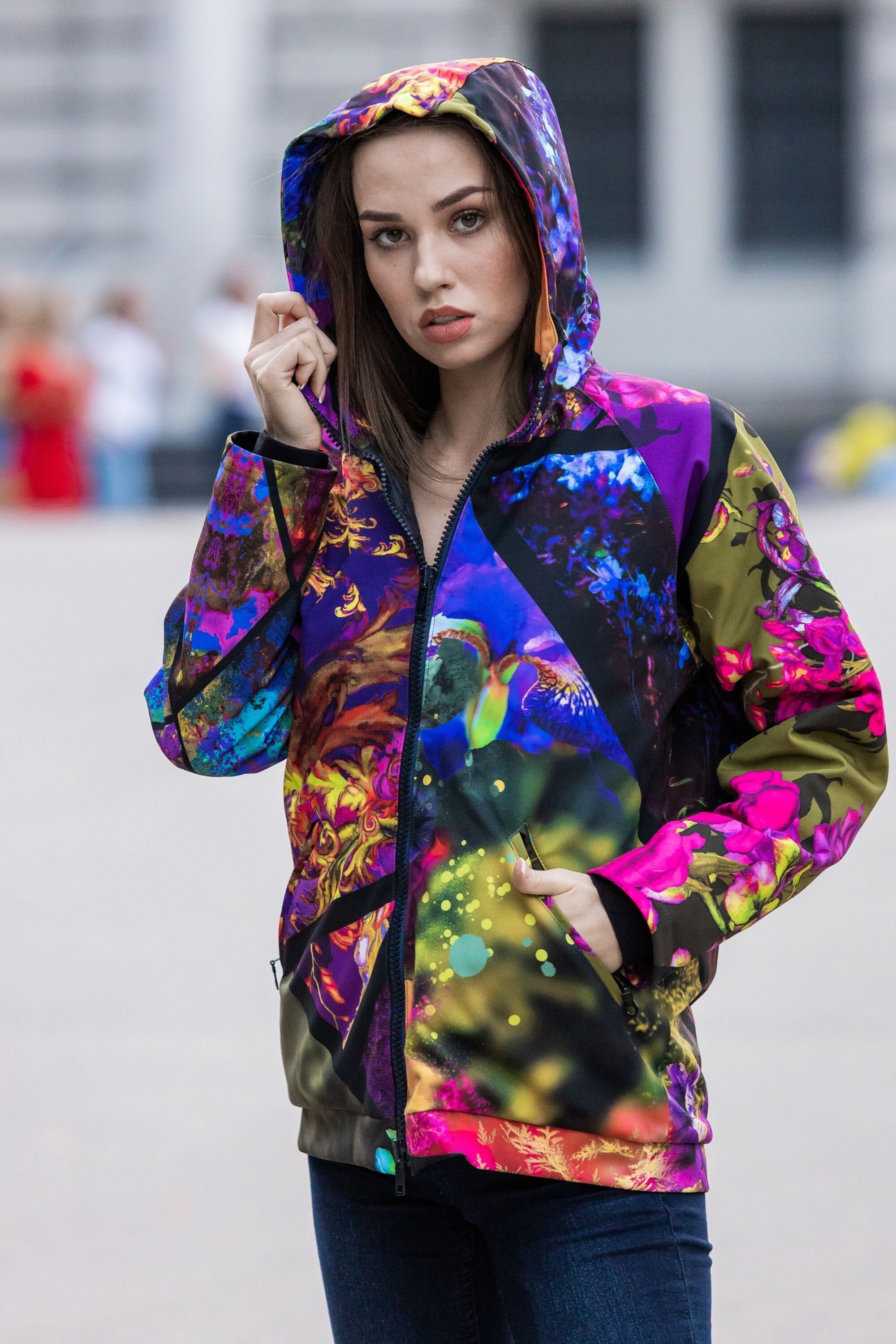 Colourful Jacket, Windproof Jacket, Sportwear, Women Sport Jacket ...
