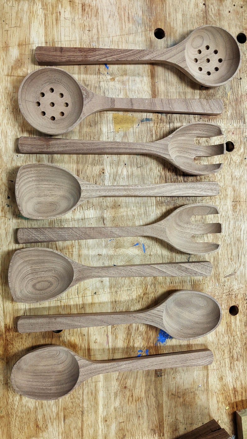 CNC Wooden Utensil Set Vectric Aspire(**aspire Only***) + Vector File ...
