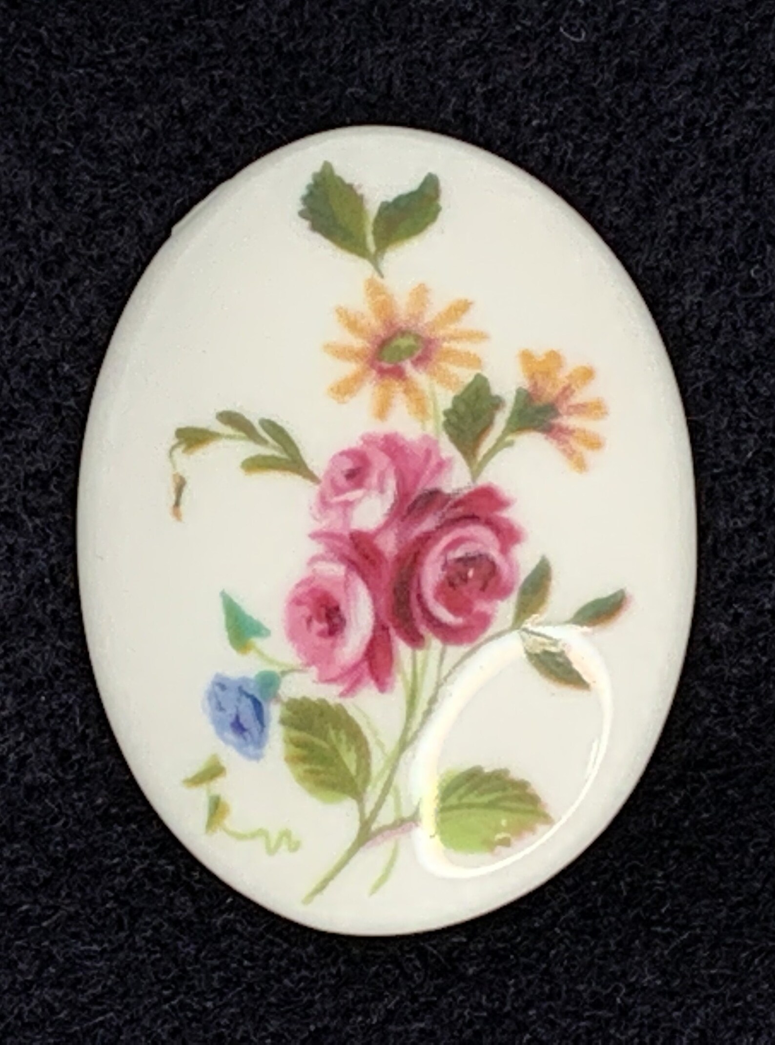 1960s Crown Staffordshire Bone China Brooch - Etsy
