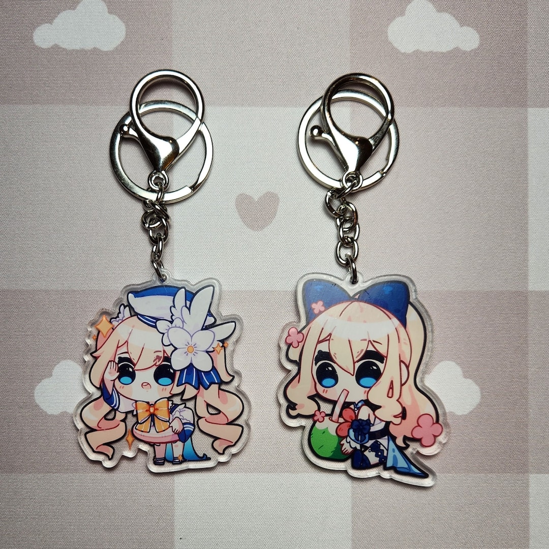 Genshin Impact Jean and Barbara Summer Outfit Acrylic Keychains - Etsy