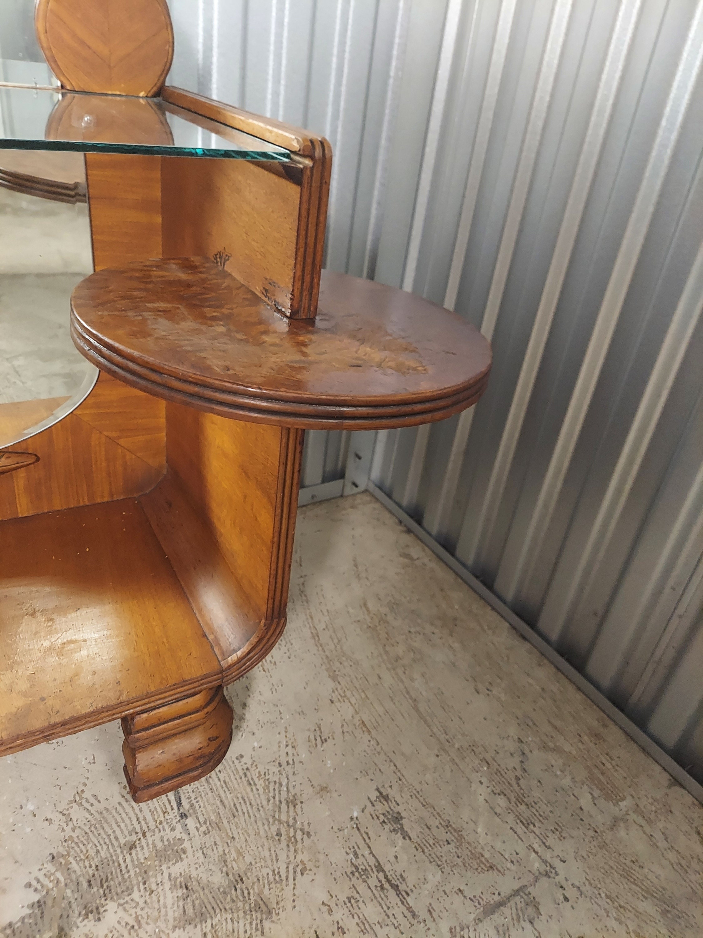 Vintage Art Deco Waterfall Vanity - Etsy