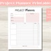 Project Planner Printable - Etsy