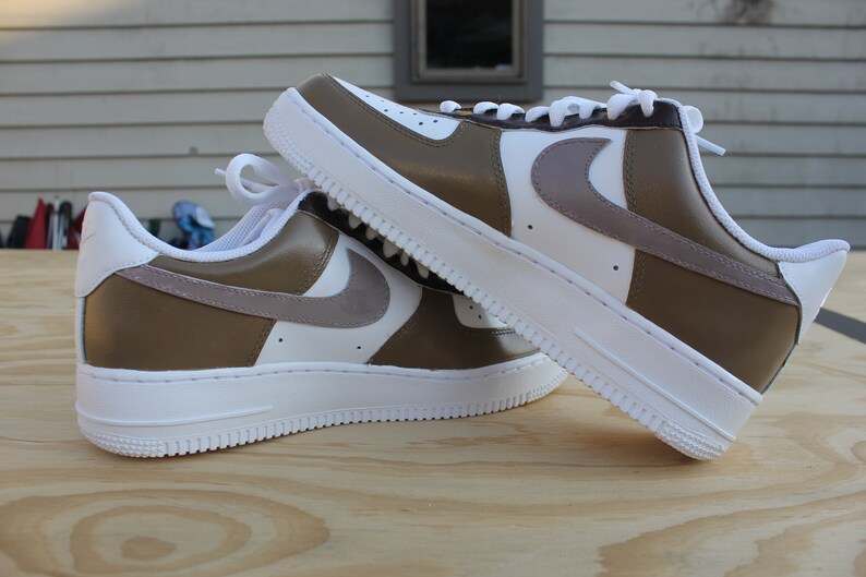 Custom Air Force 1's Brown - Etsy