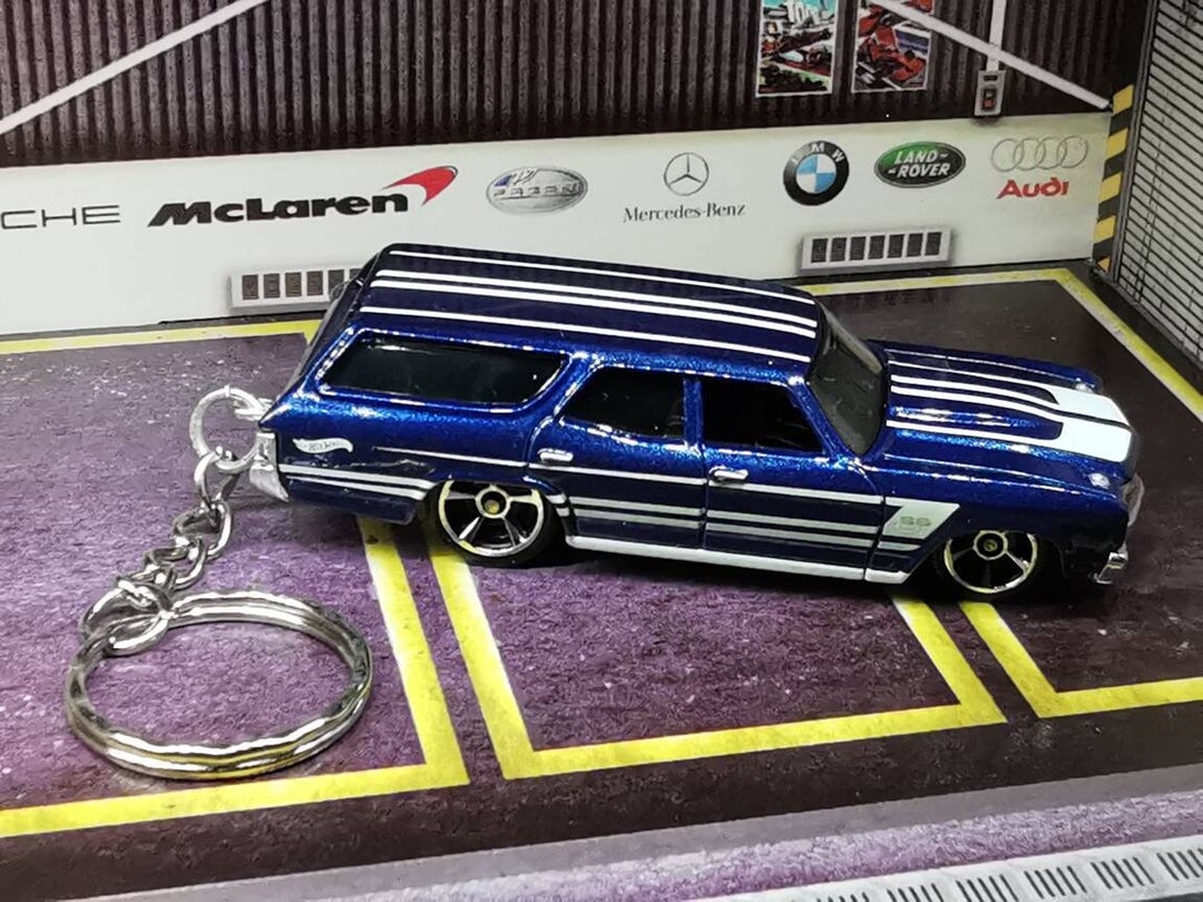 70 Chevelle SS Wagon Keyring, Keychain, Bag Tag hotwheels. - Etsy