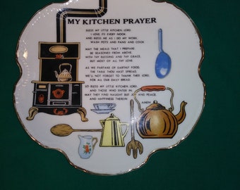 Kitchen Prayer Plate | Etsy