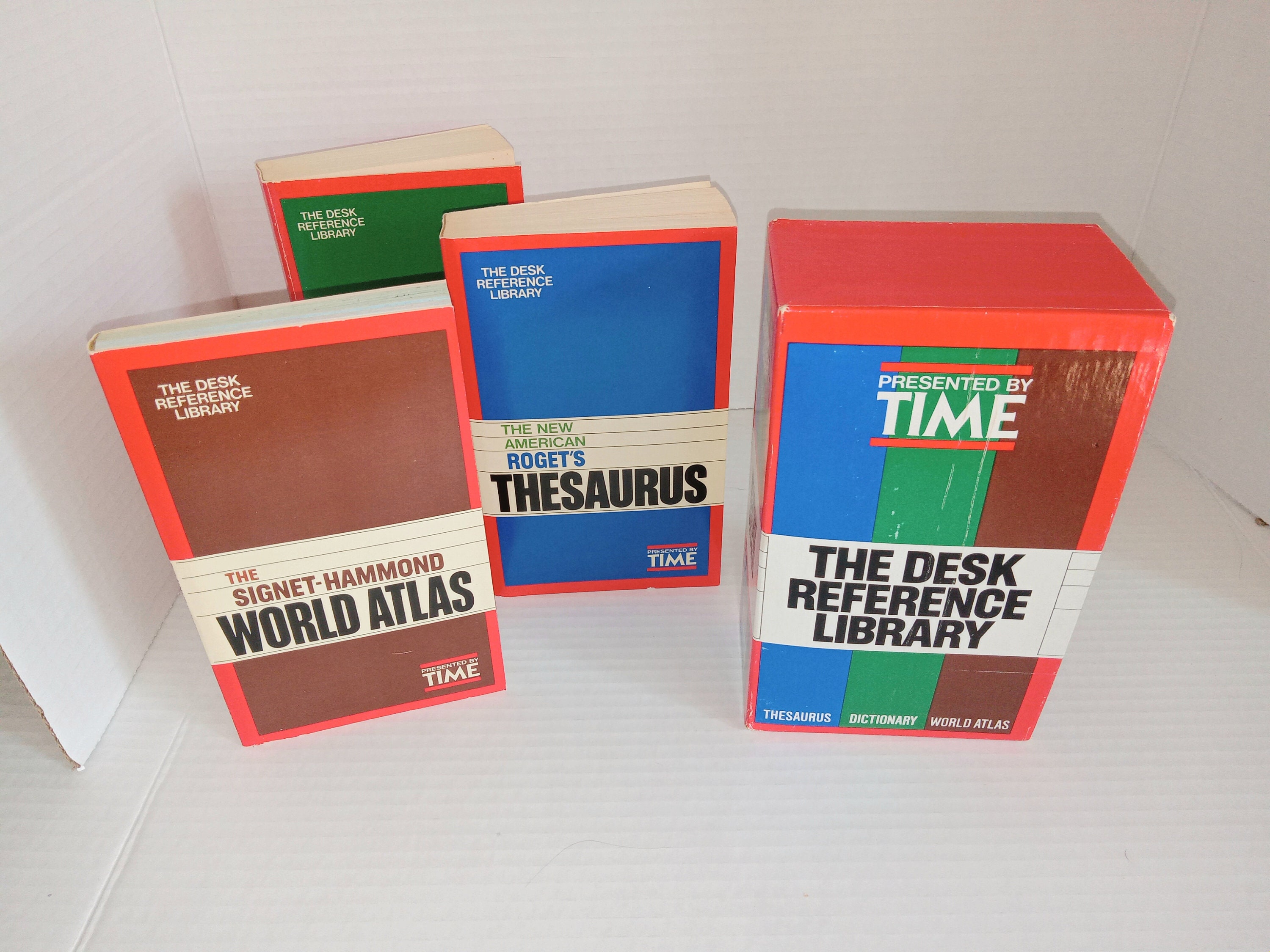 1978 Time Desk Reference Library~world Atlas,thesaurus,dictionary in ...