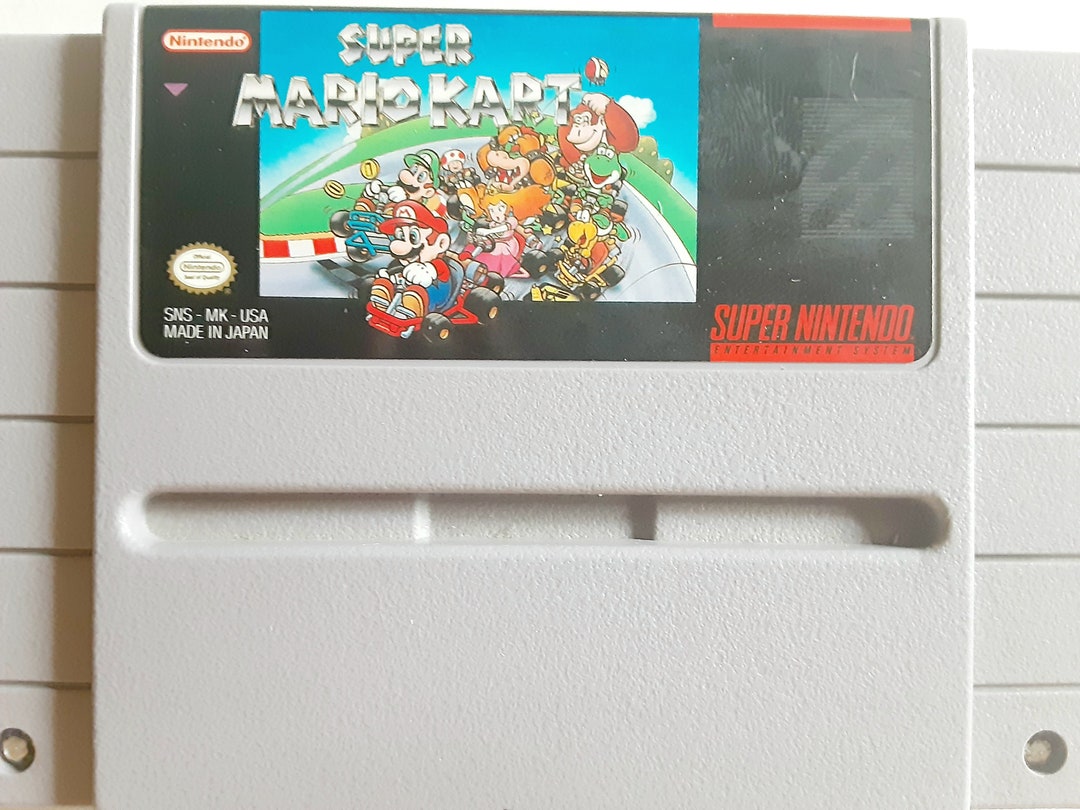 Super Mario Kart Super Nintendo Game Cartridge~ - Etsy