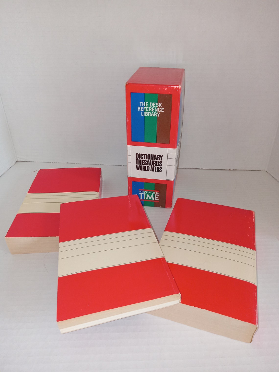 1978 Time Desk Reference Library~world Atlas,thesaurus,dictionary in ...