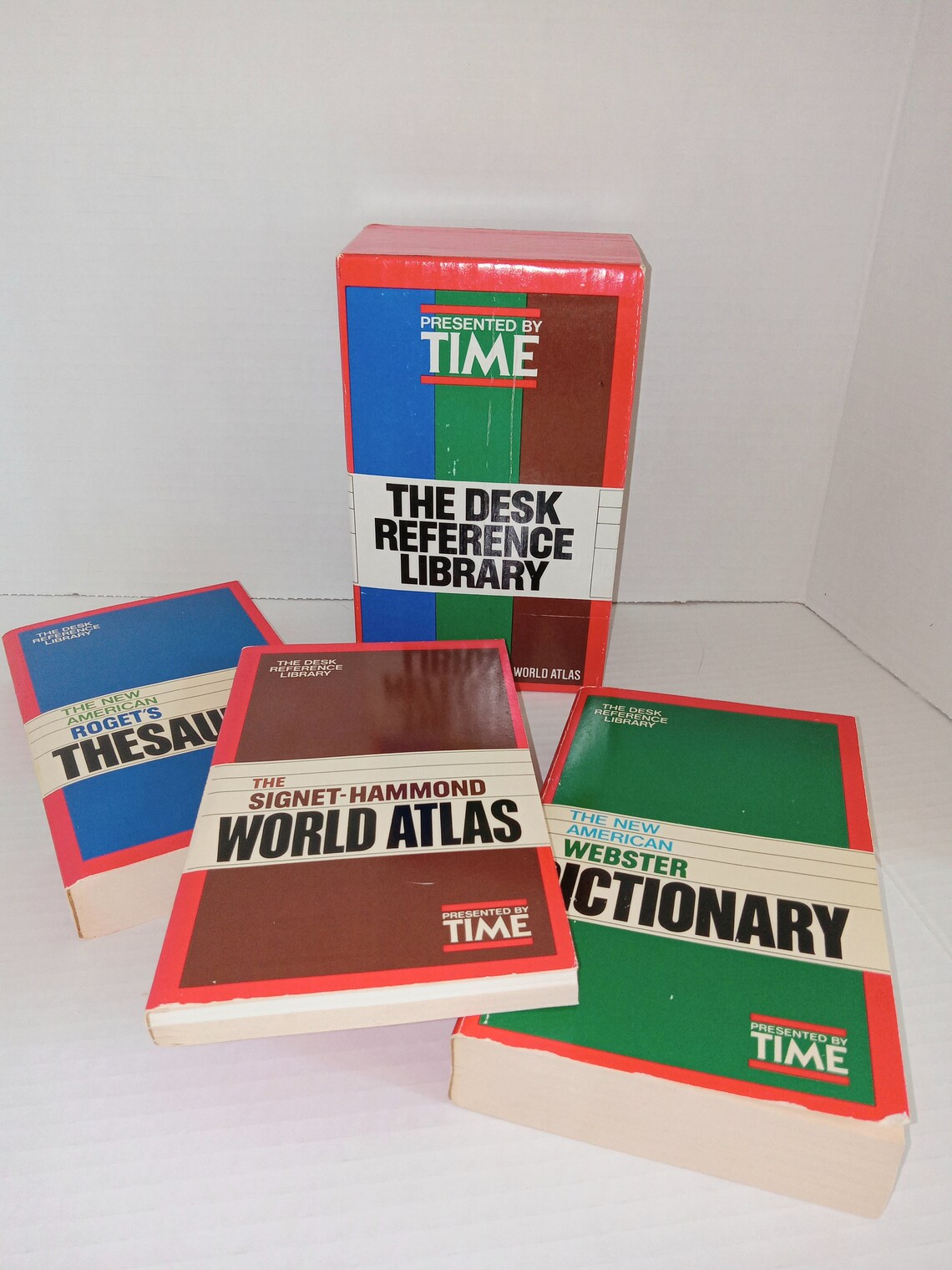 1978 Time Desk Reference Library~world Atlas,thesaurus,dictionary in ...