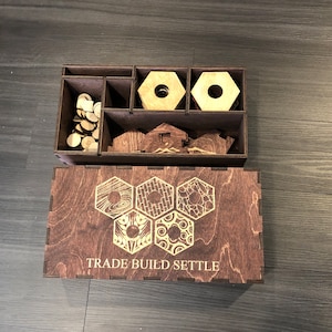 Custom Engraved 5-6 Player Game Board Wood Tiles, Numbers and Border ...